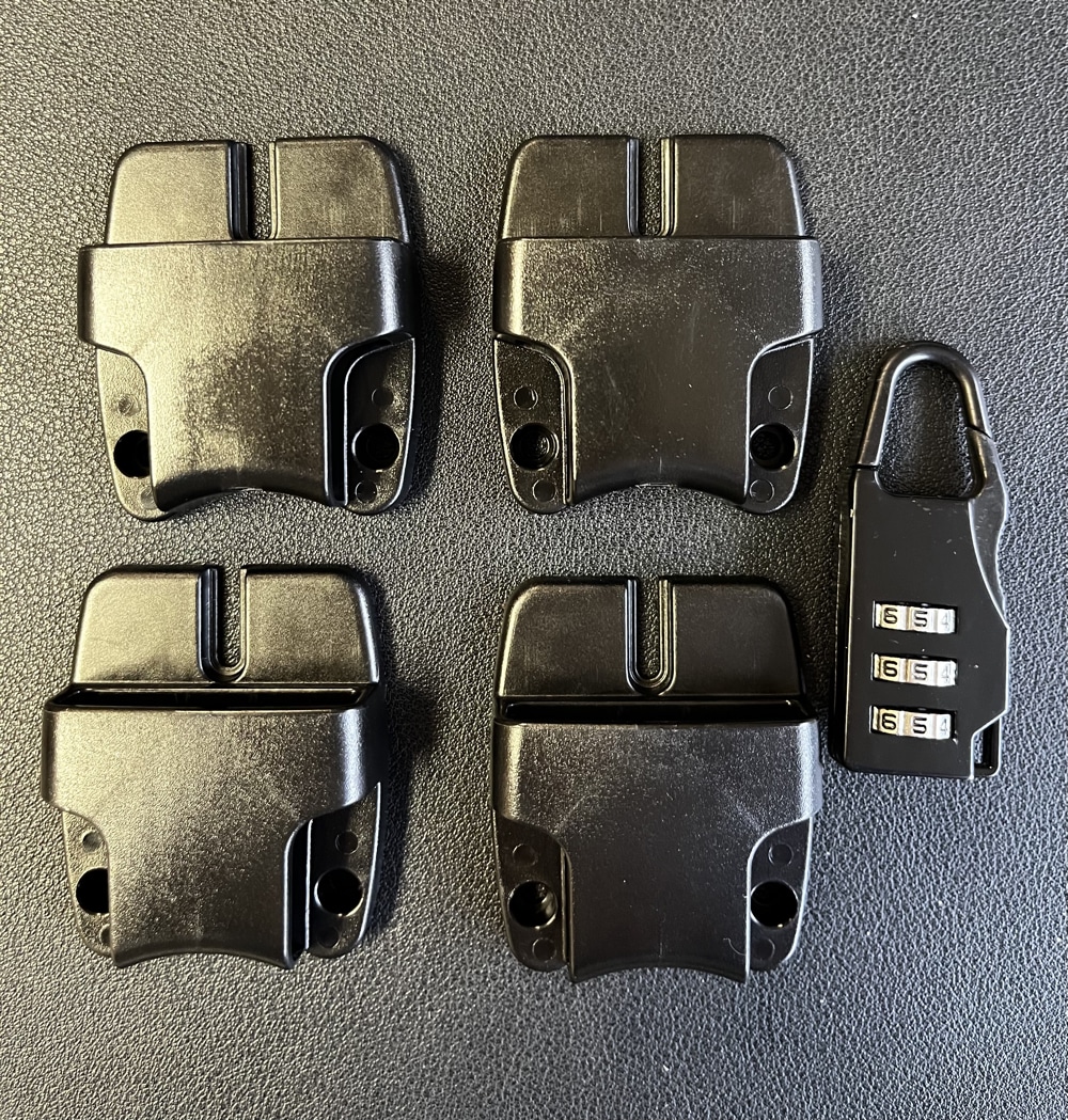 Genuine RotoSpa Cover / Lid Lockable securing Clips x4 - Rotospa