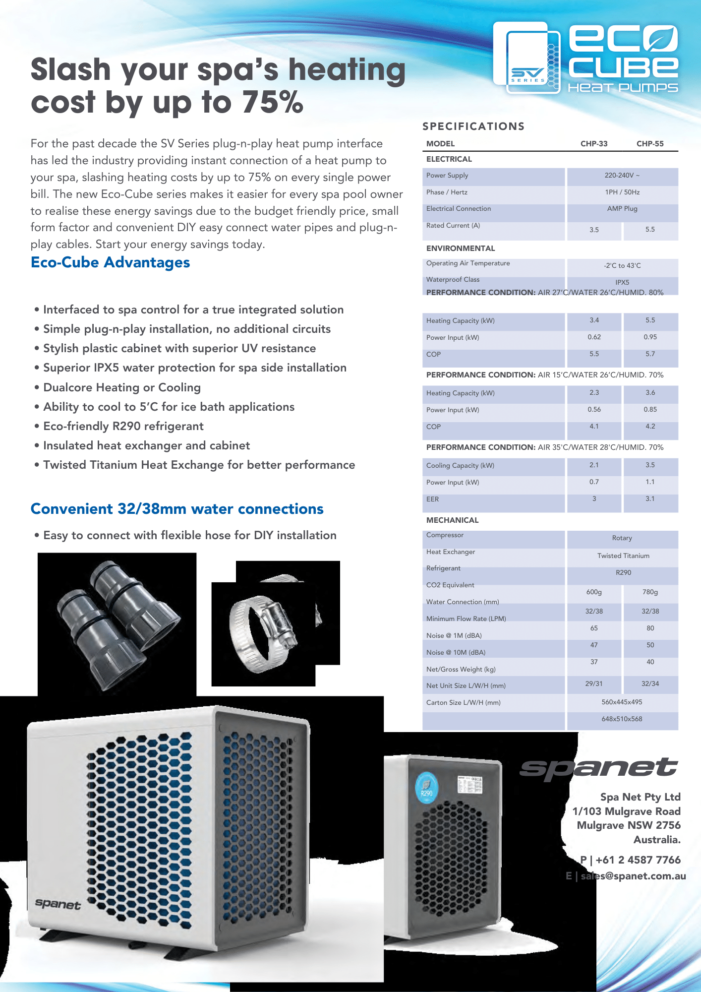 Spanet SV Series Heat Pump | RotoSpa